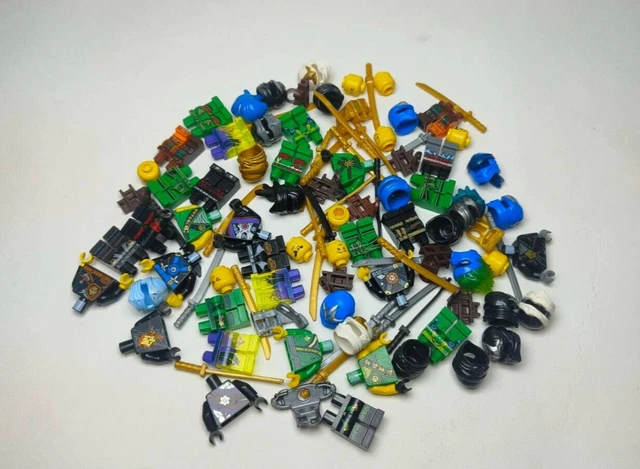 LEGO MIXED PART Ninjago 100x Minifigures Minifigs parts with ...