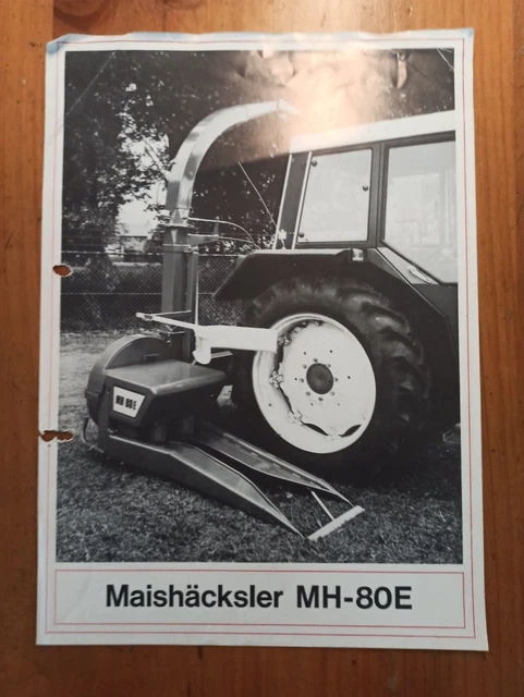 PROSPEKT IHC MAISHÄCKSLER MH 80E Broschüre Traktor Schlepper B EUR 7,90 - PicClick DE