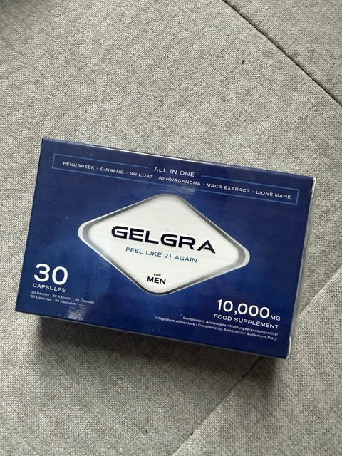 WONDER CAPSULE GELGRA Men's Dietary Supplement 9 Ingredients, 30 ...