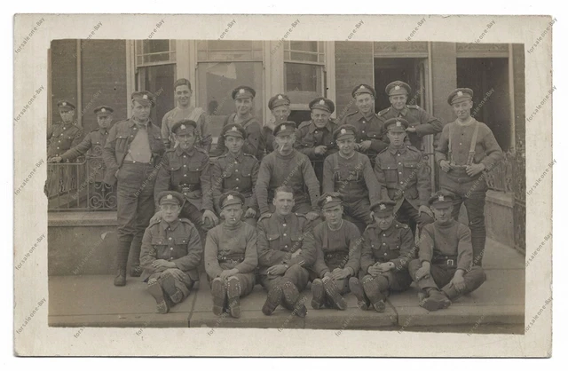 WW1 PHOTO MANCHESTER Regiment soldiers, British Army, badges incl wound ...