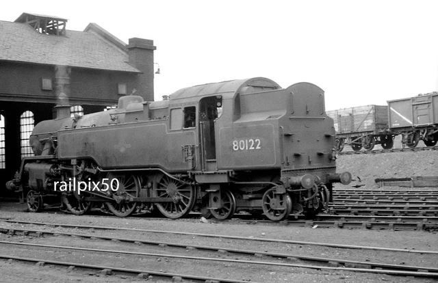 ORIGINAL RAILWAY NEGATIVE. RA123 BR Standard class tank loco 80122 ...