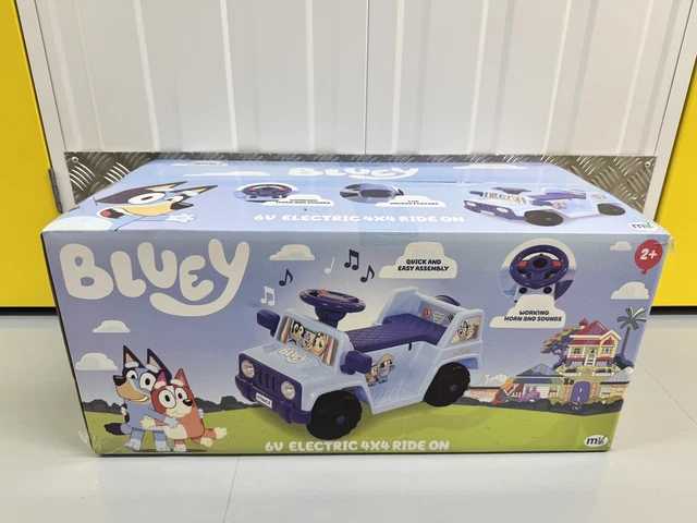 BLUEY RIDE ON 6V Electric 4X4 Jeep With Sounds Top Speed 2.5km/h Rare ...