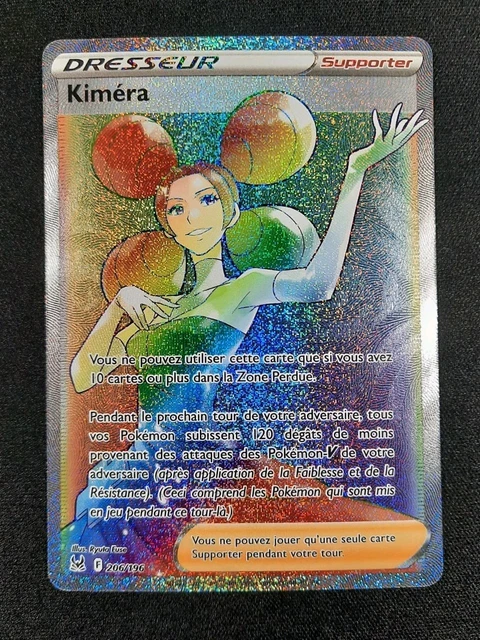 CARTE POKÉMON : Kiméra Full Art Rainbow 2022 Origine Perdue 206/196 NM ...