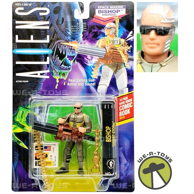 ALIENS SPACE MARINE Bishop Android Real Gun Sounds and Action 1992 ...