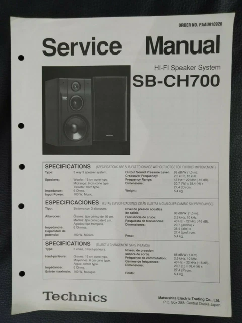 Technics Ch700 FOR SALE! - PicClick UK