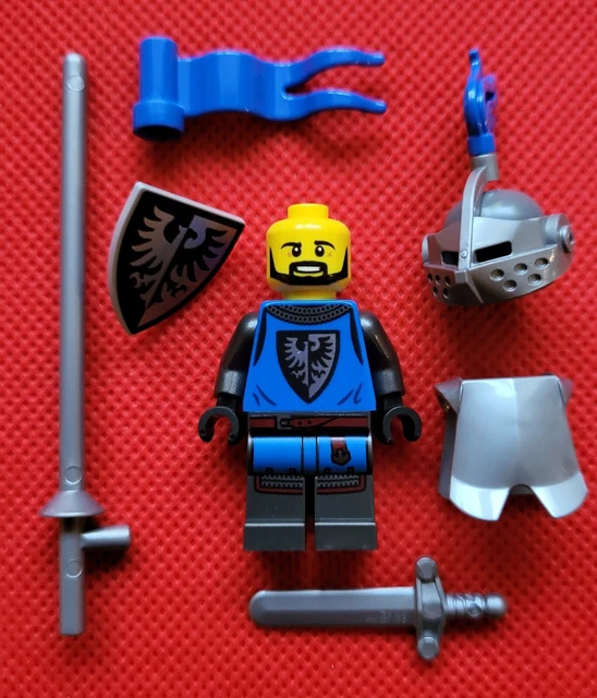 LEGO BLACK FALCON Knight Minifigure With Jousting Lance Brand New MOC ...
