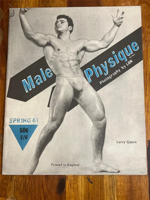 MALE PHYSIQUE BODYBUILDING muscle beefcake magazine #8 LARRY GAISIN Spring 1961 £39.92 - PicClick UK