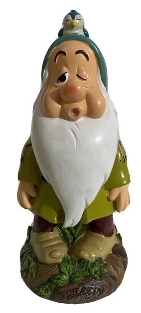 DISNEY SNOW WHITE "SLEEPY" Garden Statue Dwarf Figure Approx. 8" NEW ...