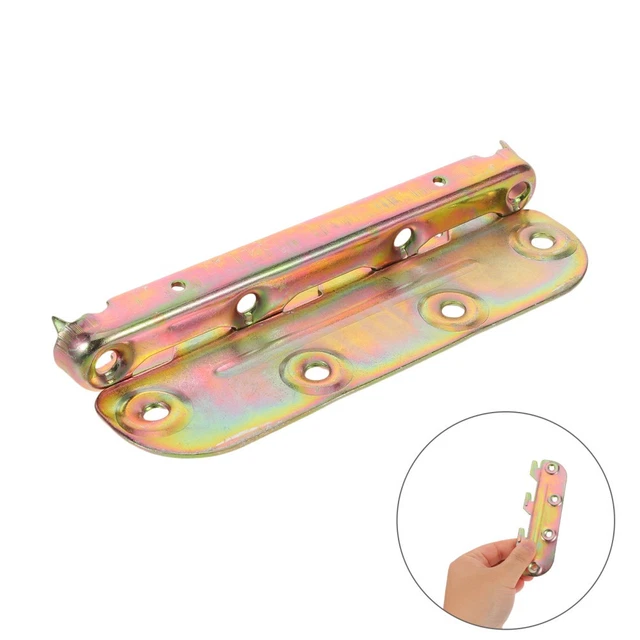 4 SETS BED Rail Brackets Iron Hardware Accessories For Bed Frame ...