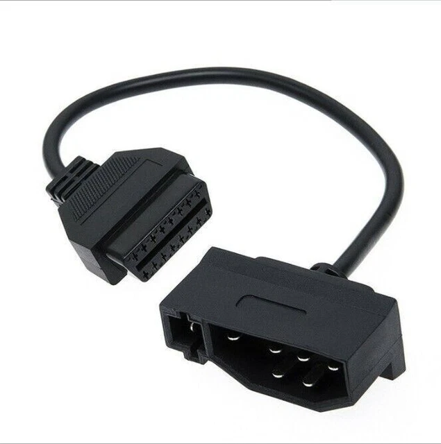 7 PIN OBD1 To 16Pin OBD2 Cable Adapter Code Reader Scan Diagnostic Tool ...