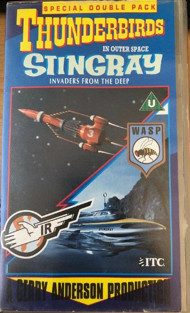 THUNDERBIRDS/ STINGRAY DOUBLE pack VHS video x 2 Gerry Anderson 1 EUR ...
