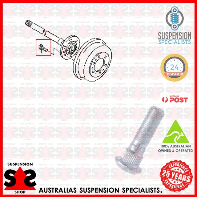 WHEEL STUD X10 Suit NISSAN Navara 2.5 D NAVARA NP300 (D40) $47.26 - PicClick AU