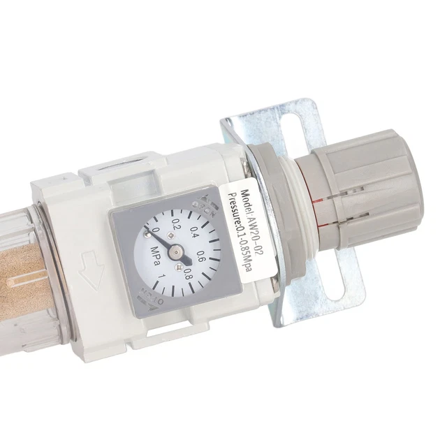COMPRESSOR AIR FILTER Thread Pressure Regulator Pneumatic For G1 4In 0. ...