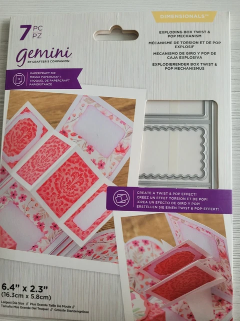 GEMINI DIMENSIONALS PAPERCRAFT Die Exploding Box Twist & Pop Mechanism ...