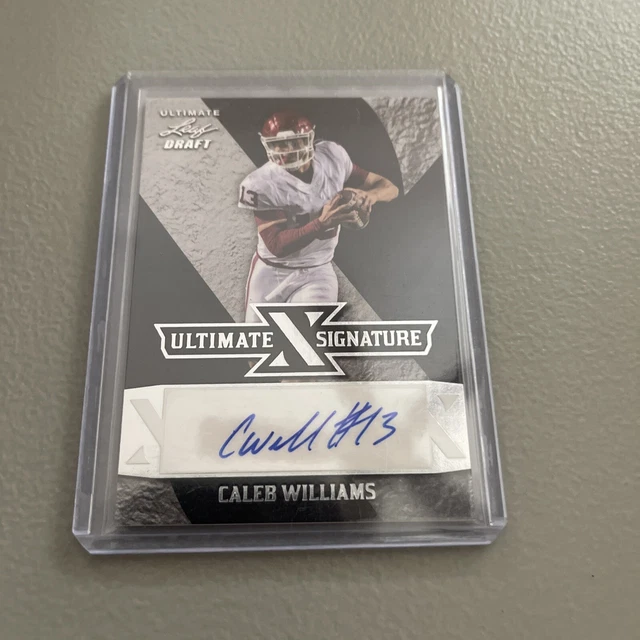 2022 LEAF ULTIMATE Draft Caleb Williams Ultimate X Signatures Auto USC ...