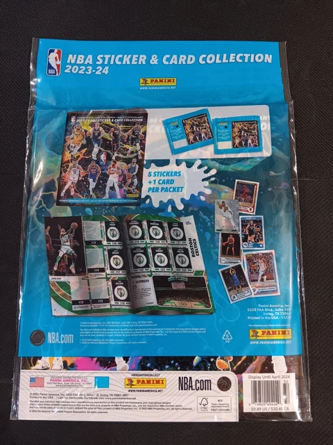 2023-24 PANINI NBA Stickers & Card Collection (1) New Album + (5 ...