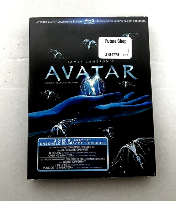 AVATAR (BLU-RAY DISC, 2010, 3-Disc Set, Canadian Extended Collectors ...
