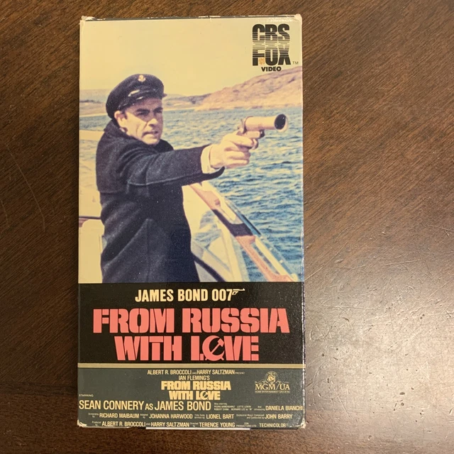 VINTAGE 1984 CBS Fox Video VHS James Bond 007 From Russia with Love ...