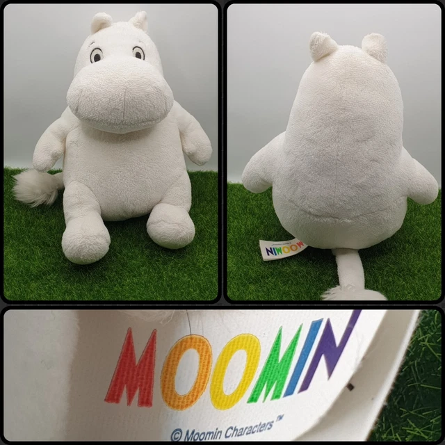 THE MOOMINS WHITE Moomin Sitting Plush Soft Toy - 8" Aurora World £12. ...