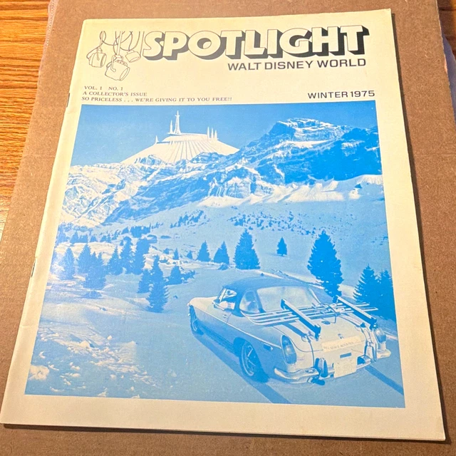 Walt Disney World Spotlight Vol 1 1 Winter 1975 Cast Member Magazine £