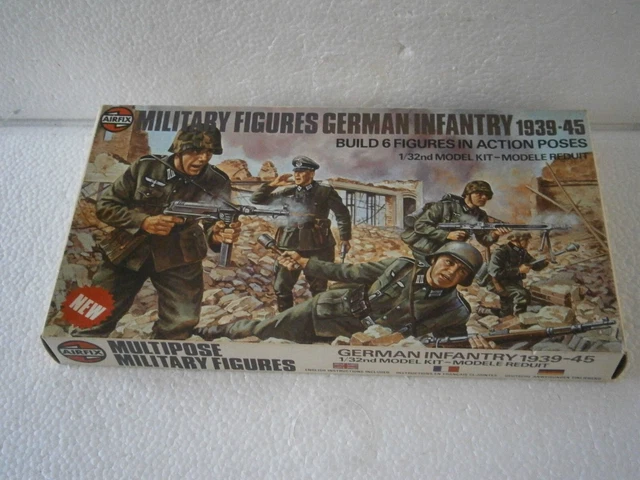 ANCIENNE MAQUETTE FIGURINE Multipose Infantry German Ww2 Airfix 1/32 ...