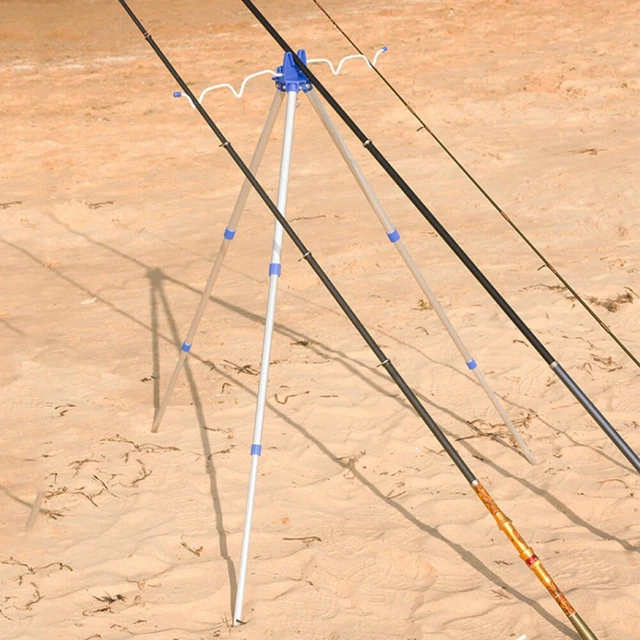 Lake River Fishing Tripod Adjustable Aluminum Fishing Rod Tripod Stand ...