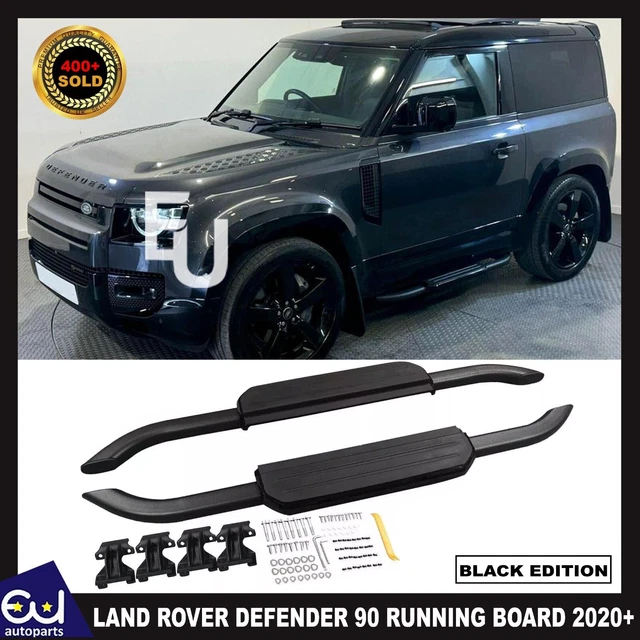 FOR LAND ROVER Defender 90 L663 Running Board Side Steps Black Edition ...