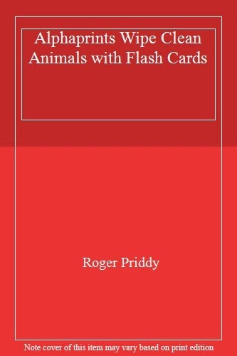 ALPHAPRINTS WIPE CLEAN Animals with Flash Cards,Roger Priddy EUR 14,33 ...