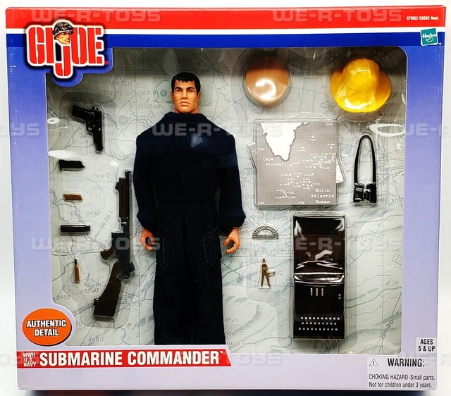 G. I. JOE WWII U.S. Navy Submarine Commander Figure 2000 Hasbro No ...