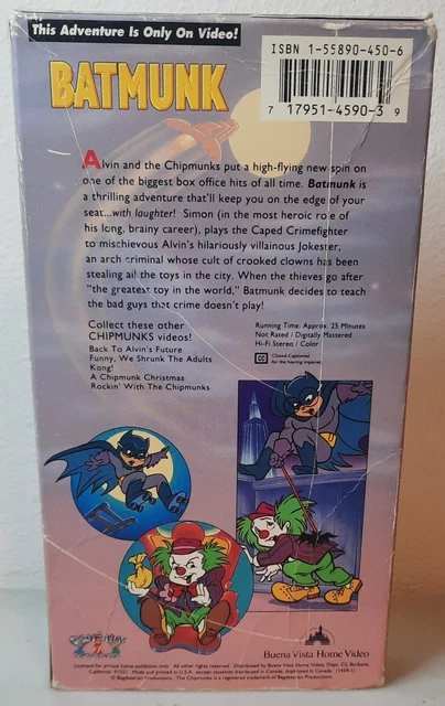 VHS , BATMUNK , Alvin & The Chipmunks Go To The Movies $8.99 - PicClick CA