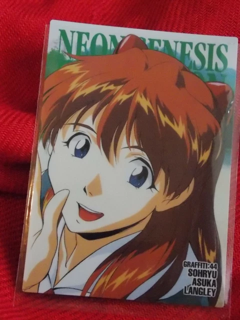 VINTAGE 1998 EVANGELION Asuka Langley Trading Card Gr44 Rei Bandai Uk 🚚 ...