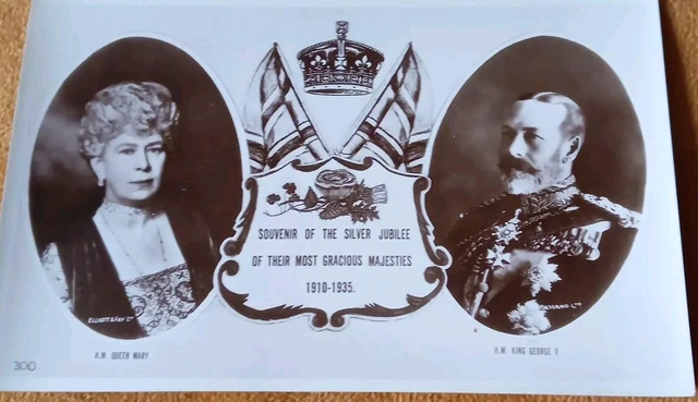 KING GEORGE / Queen Mary Silver Jubilee Postcards £3.32 - PicClick UK