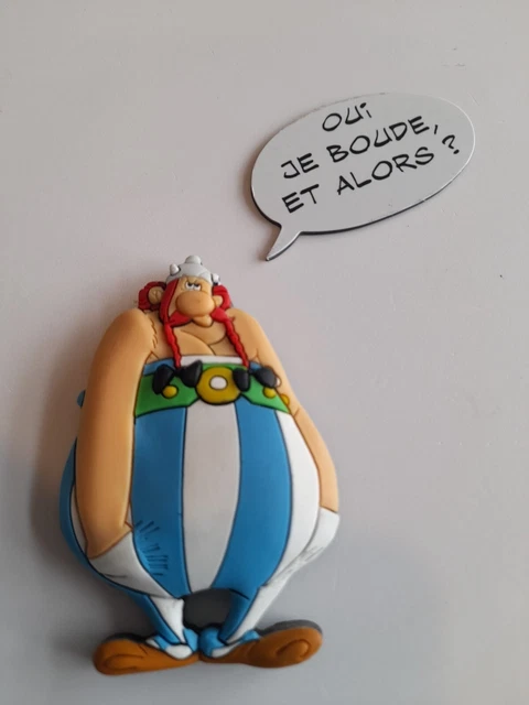 UDERZO / ASTÉRIX MAGNET OBELIX Boude avec sa bulle Magnétique 2002 / ...