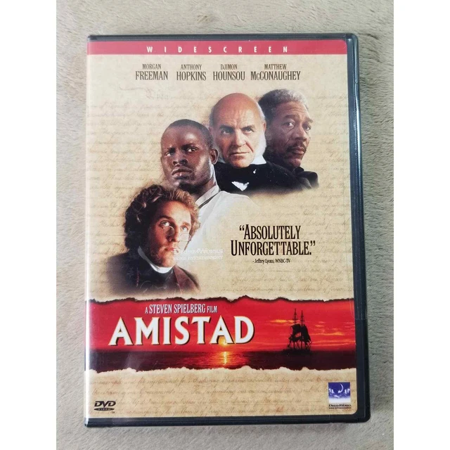 AMISTAD DVD 1997 Sealed Morgan Freeman Dolby Digital Widescreen ...