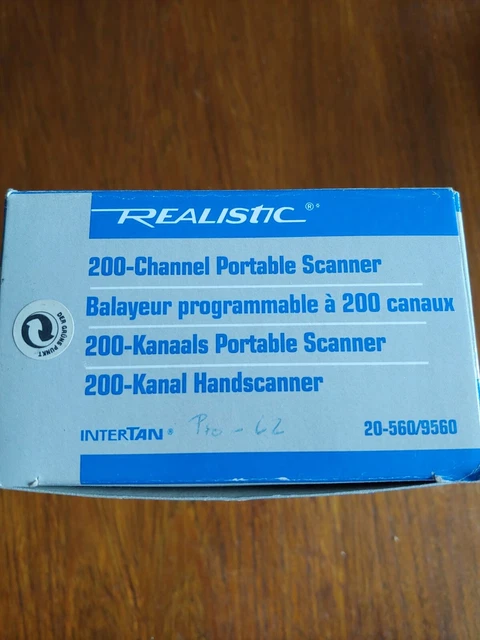 REALISTIC SCANNER PRO-62 Handscanner 200 Kanal EUR 99,99 - PicClick DE