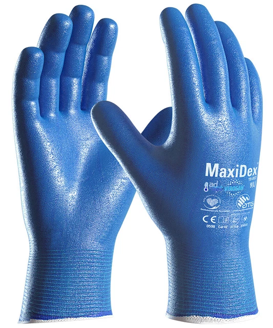 12 X MAXIDEX 19-007 NBR Virosan Liquitech Fully Rivestito Destrezza ...