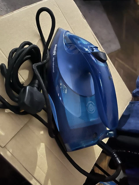 PHILIPS AZUR 3000W Advanced Steam Iron Blue, Aqua - steam shot. GC4938 ...