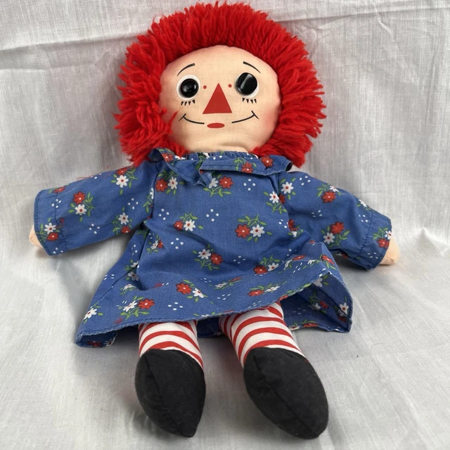 VINTAGE 1987 PLAYSKOOL Raggedy Ann Plush Ragdoll Rag Doll Stuffed Toy ...