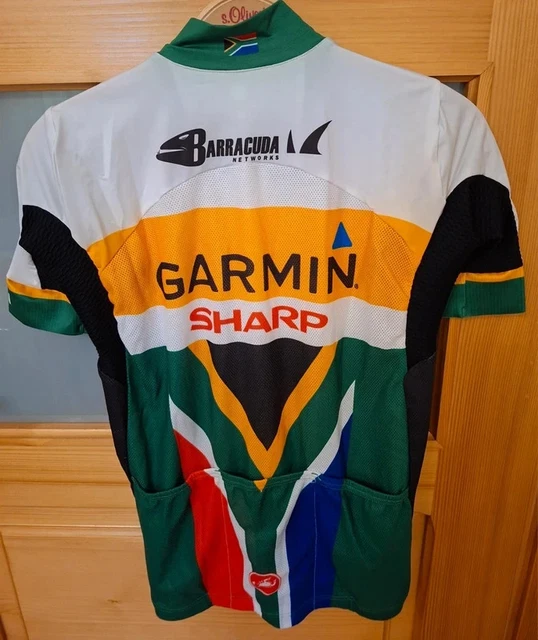 GARMIN SHARP BARRACUDA South Africa Champion cycling shirt Castelli ...