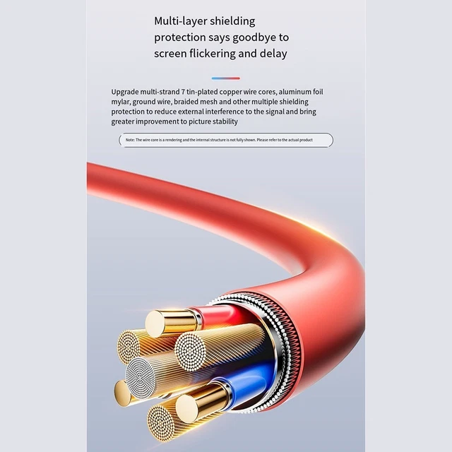 USB C AUF HD Kabel 2m für Nintendo Switch2 4K@60Hz für Gaming und ...