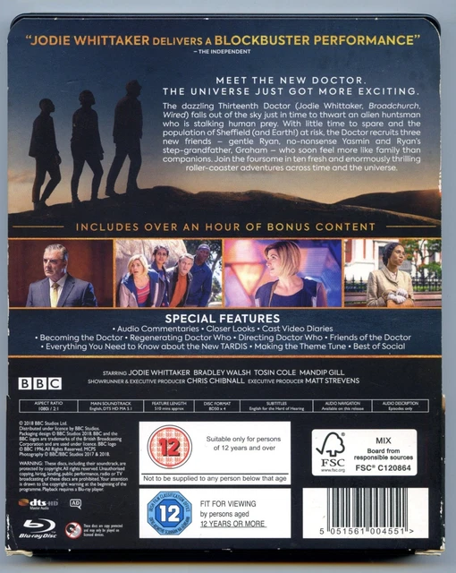 BLU RAY DOCTOR Who BBC The Complete Eleventh Series Steelbook Version ...