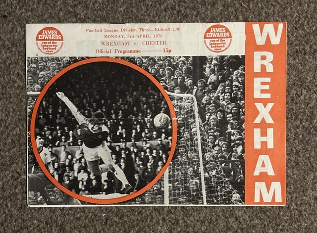 5 X WREXHAM FC 1970’s Home Programme Bundle, Excellent Condition £4.99 ...