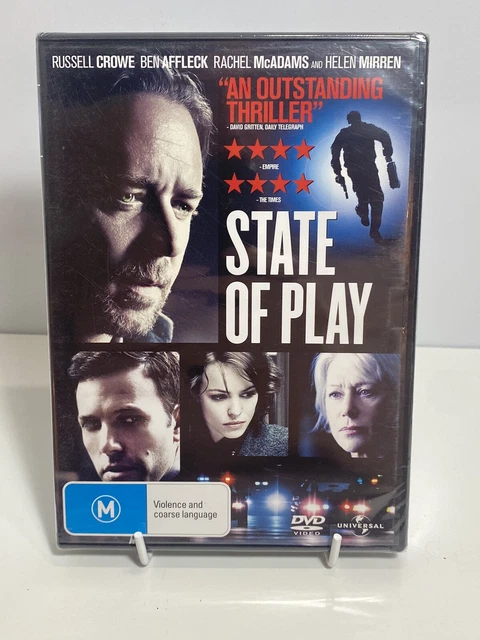 STATE OF PLAY DVD Movie Region 2 4 5 PAL Russell Crowe Ben Affleck New ...