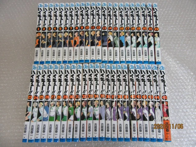 HAIKYUU!! SET OF vol.1-45 Manga Comic Book Set Japanese version £290.88 ...