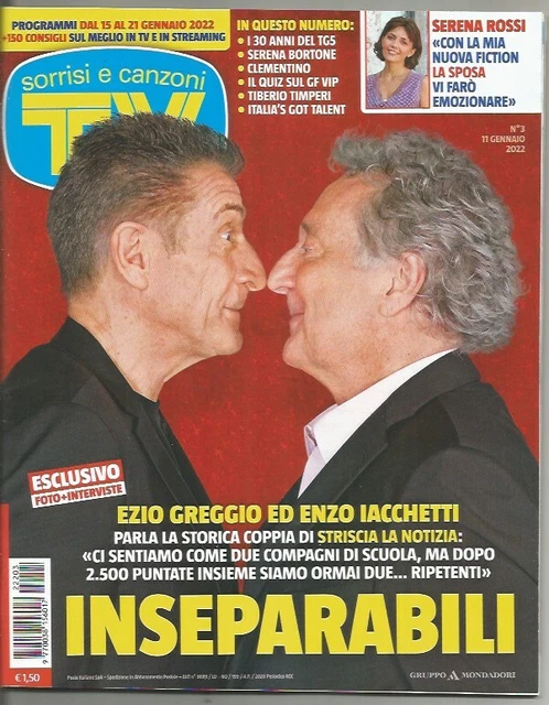 RIVISTA SETTIMANALE-SORRISI E Canzoni Tv-N.3-11 Gennaio 2022-Gruppo Mondadori EUR 2,00 - PicClick IT