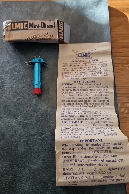 VINTAGE RARE ELMIC diesel model aircraft Timer made in England £45.95 ...