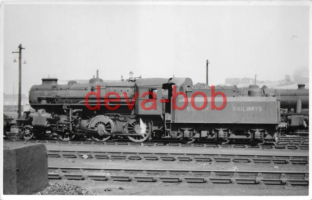RAILWAY PHOTO LMS Ivatt 4MT M3008 2-6-0 Loco Double Chimney c1948 £1.35 ...