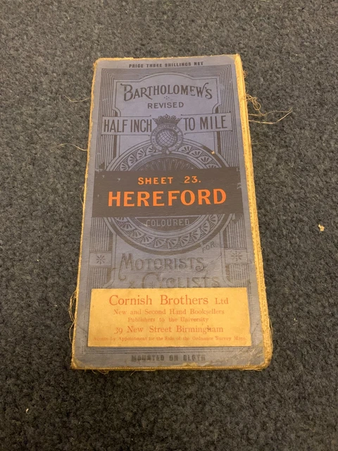 VINTAGE BARTHOLEMEW'S REVISED "half-inch" contoured maps Sheet 23 ...