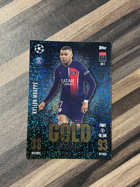 MATCH ATTAX 2023/2024 23/24 Gold Dust Exclusive Edition Kylian Mbappe ...