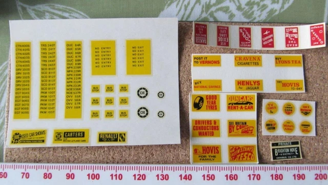 BUS TRUCK Railway 1:76 OO Waterslide Transfer Decals Code 3 Scale ...